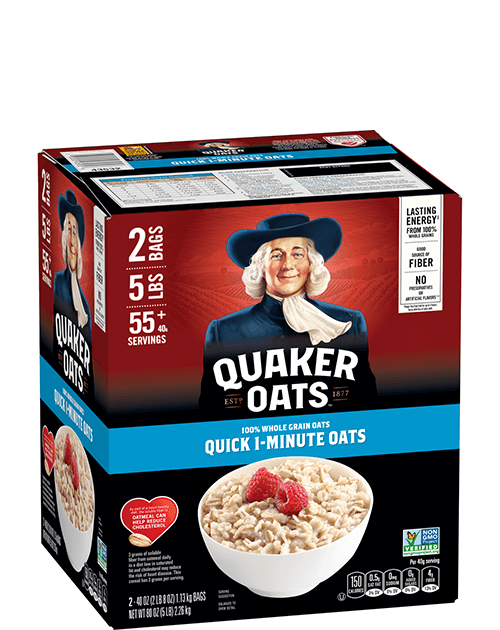 The Facts About Your Favorite Foods and Beverages (U.S.) | Quaker Quick 1 Minute Oats - 80 oz